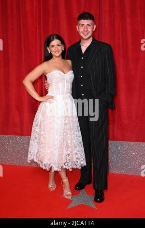Rebecca Ryan and Jack James Ryan arriving for the British Soap Awards ...