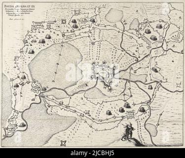 the siege of Breda by the Spanish army under Spinola, August 27, 1624 until June 5, 1625. Map of ...