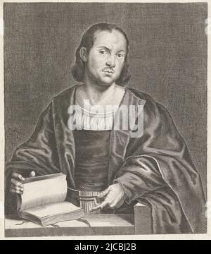 Portrait of Giovanni Boccaccio, Pieter de Jode (I), After Titian, 1590 ...