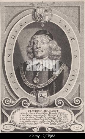 Portrait of the Marquis Claude de Chabot, Paul Pontius, After Anselm of ...