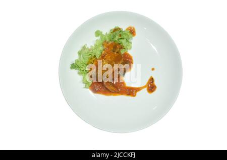 can of mackerel on green background Stock Photo - Alamy