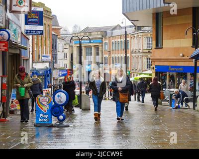 A rainy day in Rochdale Stock Photo - Alamy