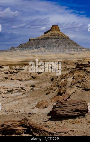 Factory Butte is a summit in Wayne County, Utah, in the United States ...