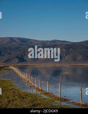 Landscape scenery lake Karla , Greece Stock Photo - Alamy