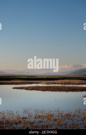 Landscape scenery lake Karla , Greece Stock Photo - Alamy