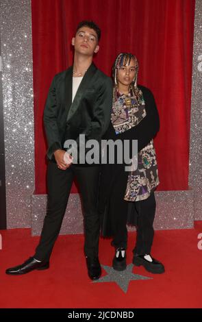 Tylan Grant and Gabriel Clark attends the British Soap Awards 2022 at ...
