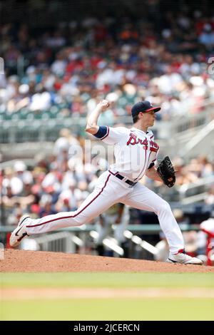 Atlanta Braves starting pitcher Kyle Wright throws during the first ...