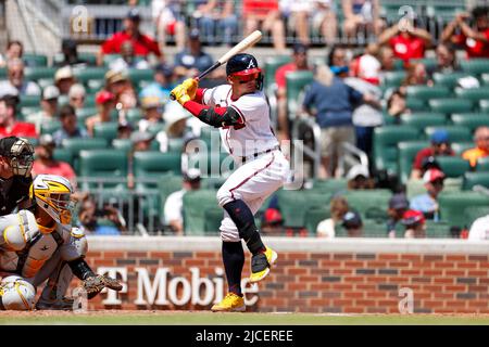 Atlanta Braves' William Contreras (24) in action during a baseball game ...