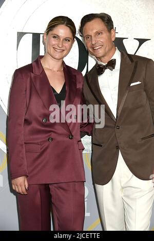 Tony Goldwyn and wife Jane Musky attends the 75th Annual Tony Awards on ...