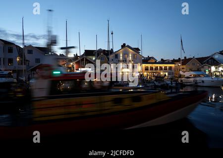 Sweden, Bohuslän, Smögen by night Stock Photo - Alamy