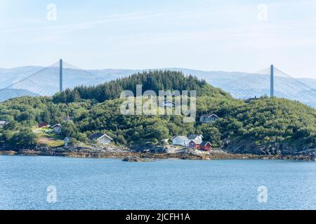 Norway, Nordland, view to Helgelandsbrua bridge Stock Photo - Alamy