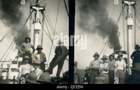 Ethiopia, war of Ethiopia 1935, Gabbiano Steamer Stock Photo - Alamy