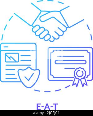 Digital trust blue gradient concept icon Stock Vector Image & Art - Alamy