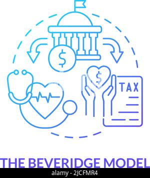 Beveridge model concept icon Stock Vector Image & Art - Alamy