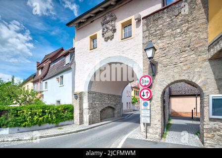 Upper gate, Eibelstadt Stock Photo - Alamy