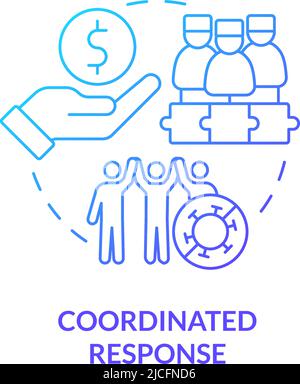 Coordinated response concept icon Stock Vector Image & Art - Alamy