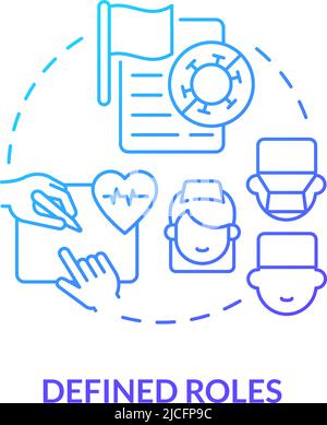 Defined roles concept icon Stock Vector Image & Art - Alamy