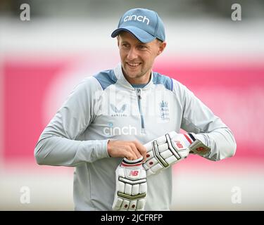 Joe Root of England during the warmup session on day 4 in London ...