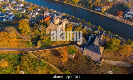 Castle complex, Saarburg, Saar, Rhineland-Palatinate, Germany Stock ...
