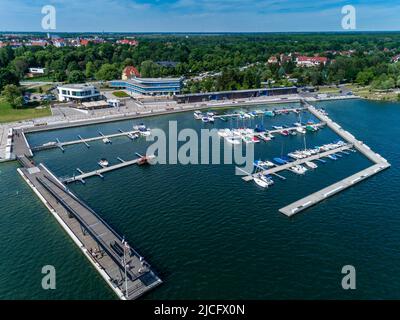 New Harbor on Lake Senftenberg. Panorama. Brandenburg. Germany Stock ...