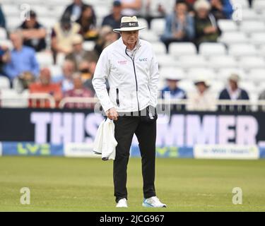 On field umpire Paul Reiffel during day 2 of the 2nd Test between the ...