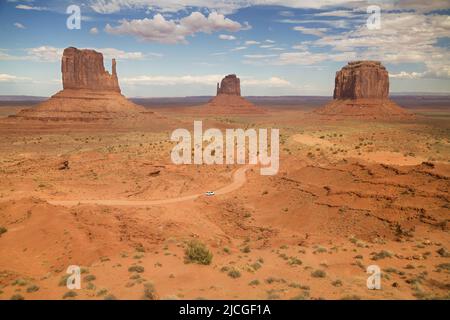 Merrick Butte from Lookout Point in Monument Valley, Arizona, United ...