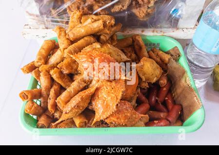 Local street food called pungko-pungko in Cebu City, Philippines Stock ...