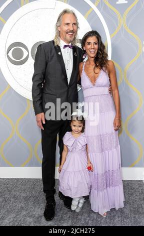 Corey Brunish, Jessica and daughter Olivia attends the 75th Annual Tony ...