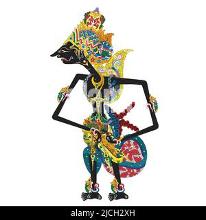 Shadow Puppet (Wayang Kulit) of Kresna, from the set Kyai Drajat Stock ...