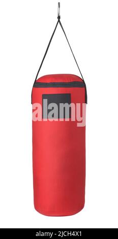 Red Punching bag for boxing or kick boxing sport Stock Photo - Alamy