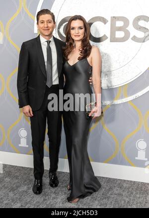 Michael Zegen and Jennifer Damiano attend opening night on Broadway for ...