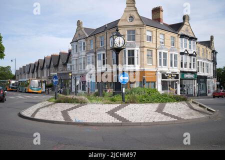 The Clock Tower Roundabout in Penarth Town Centre Penarth South Wales ...