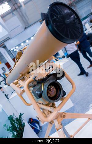 Anti-tank laser-guided missile system. Anti-tank weapon Stock Photo - Alamy