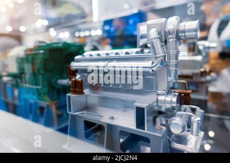 Gas turbine engine. Turbine rotation. Internal organization Stock Photo ...