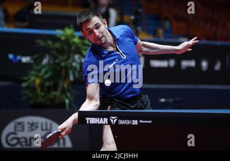 Zagreb, Croatia, June 13, 2022. Croatia's Hana Arapovic in action ...