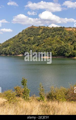 Panoramic view of Krapets Reservoir, Lovech Region, Bulgaria Stock ...