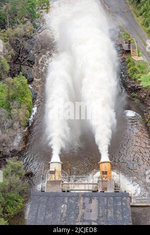 Completed in 1907 the Cataract Dam in New South Wales, Australia holds ...