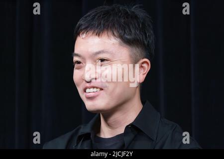 (L-R) Japanese film director Kensaku Kakimoto, Japanese actress Yuumi ...