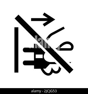 Disconnect Mains Plug From Electrical Outlet Symbol Sign Isolate on ...