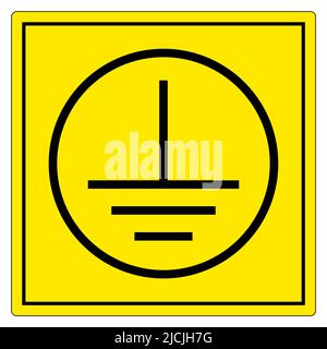 Protective Earth (Ground) Symbol Sign, Vector Illustration, Isolate On ...