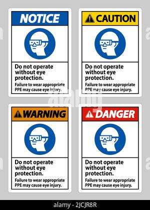 Do Not Operate Without Eye Protection, Failure To Wear Appropriate PPE ...