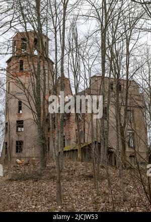 Grand Veckarku Castle, from which the remains of the castle with a ...