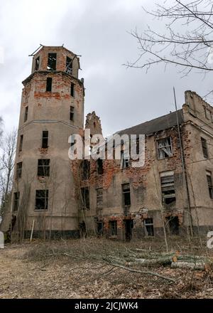 Grand Veckarku Castle, from which the remains of the castle with a ...