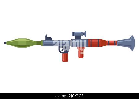 Soviet anti-tank grenade launcher one line continuous drawing. Various ...