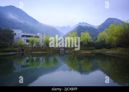 Five dragon pool heights Stock Photo - Alamy