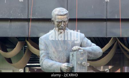 Statue of Milton Manaki, Bitola, Macedonia Stock Photo - Alamy