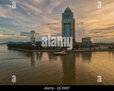 Sabah state Administrative Centre, the 33-storey office tower is the ...