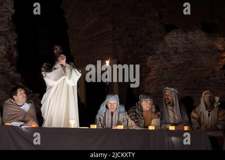 Roman Theater of Helvia Recina, Re-enactment of The Passion of the ...