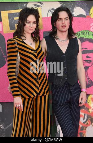 Ferdia Walsh-Peelo and Freya Parks arriving for the premiere of Pistol ...