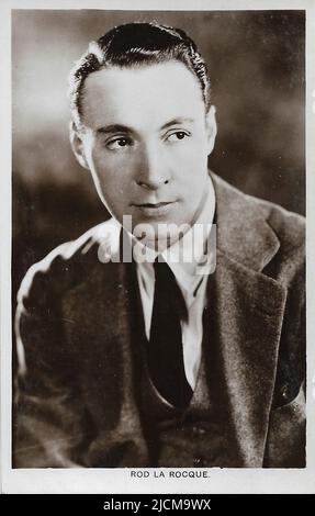 Portrait of Rod La Rocque - Silent Hollywood era Stock Photo - Alamy